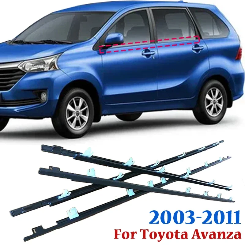 4PCS-Car-Window-Glass-Window-Seal-Moulding-Trim-for-Toyota-Avanza-2003 ...