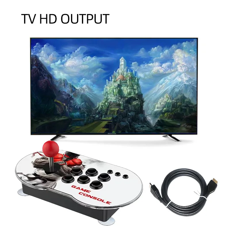 Hot-M9-Double-rocker-HD-4K-arcade-controller-Joystick-Mini-Arcade-TV ...