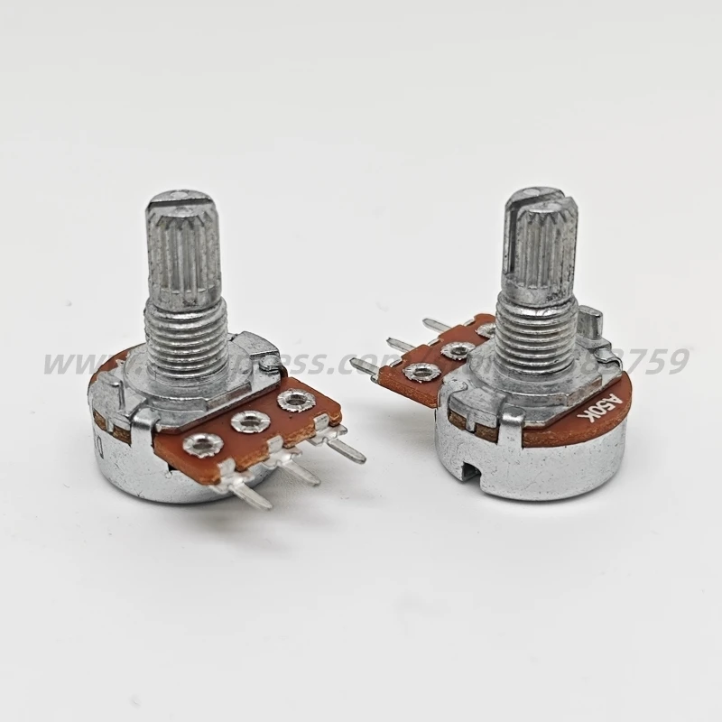 2PCS ALPHA 16 Type Single A10K A20K A50K A100K A200K A1M 3-Pin Audio ...