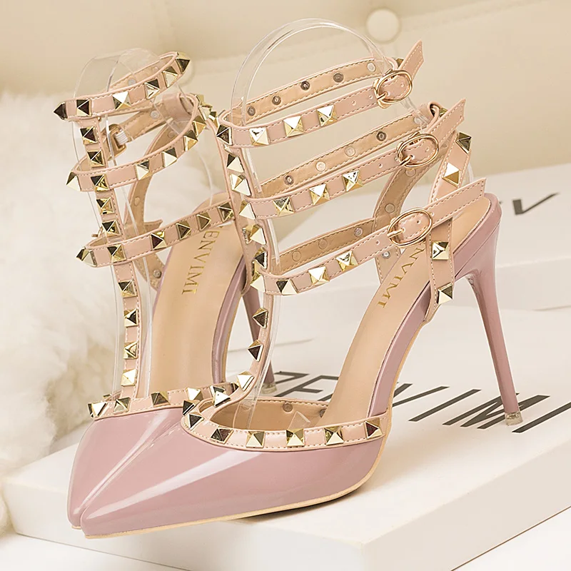 Luxury Brand Replica Valentine Summer Woman 10cm High Heels Sandals ...