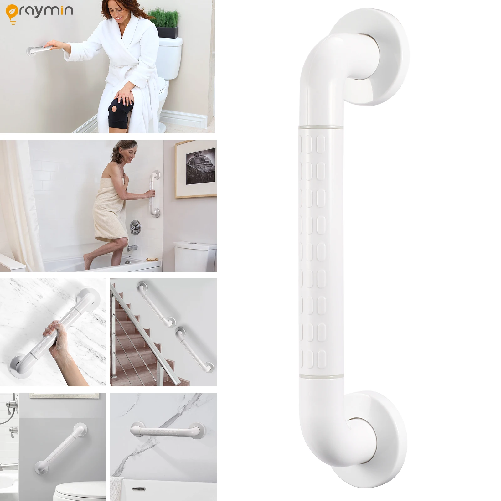 Pack of 2 Heavy-Duty Grab Bar for Bathroom and Home – Anti-Slip ...