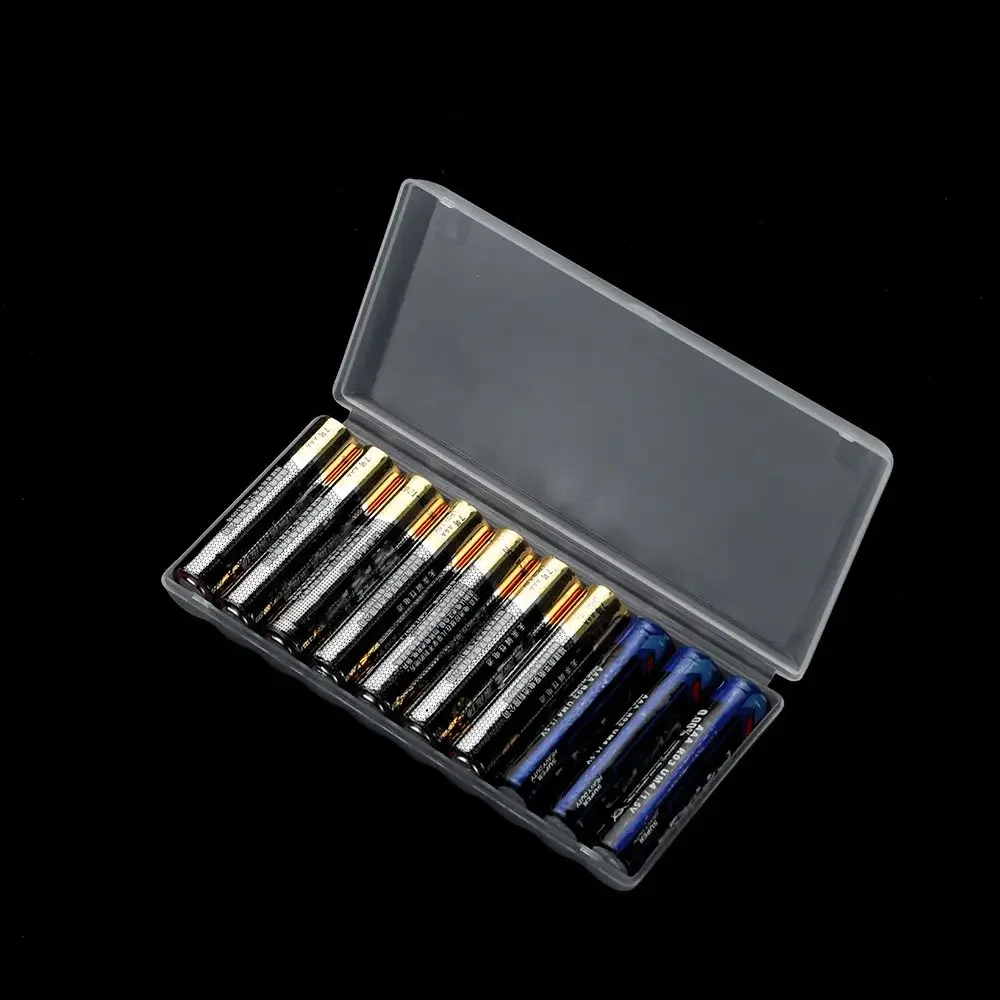 Прозрачный пластиковый ящик для хранения батарей, 4/10 слотов | AliExpress