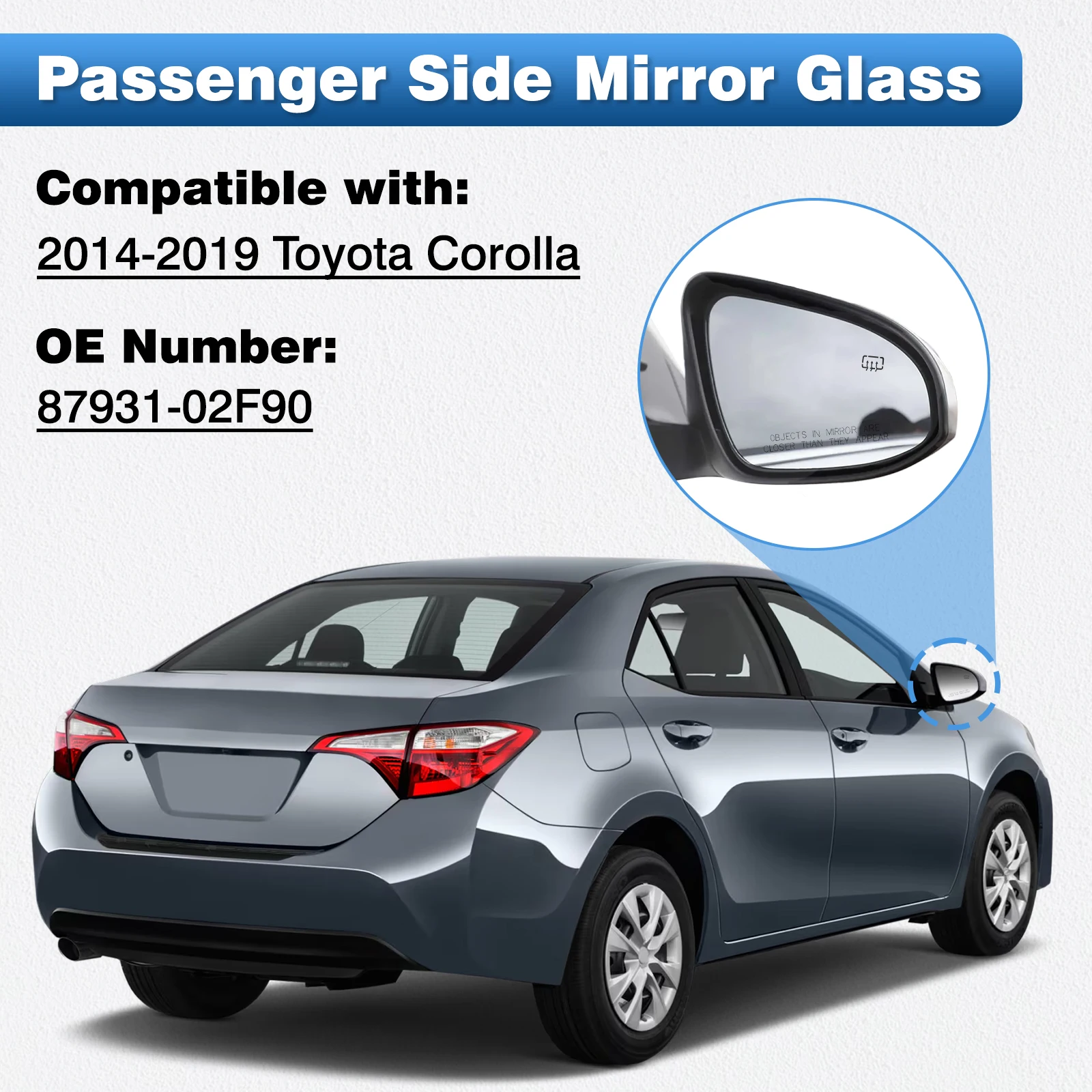 For Toyota Corolla 2014 2015 2016 2017 2018 2019 US Model Car Heated ...