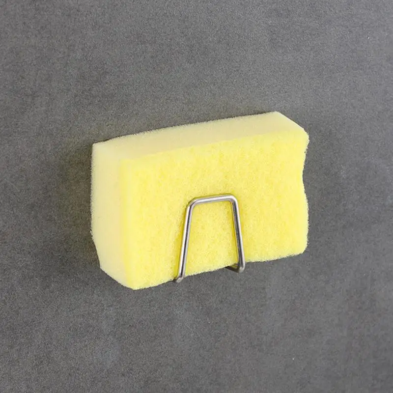 Kitchen-Sponges-Holder-304-Stainless-Steel-Storage-Hook-Self-Adhesive ...