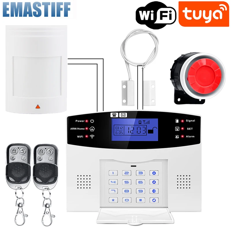 Wireless-Security-Alarm-System-for-Home-GSM-Wifi-Tuya-Smart-Life-App ...