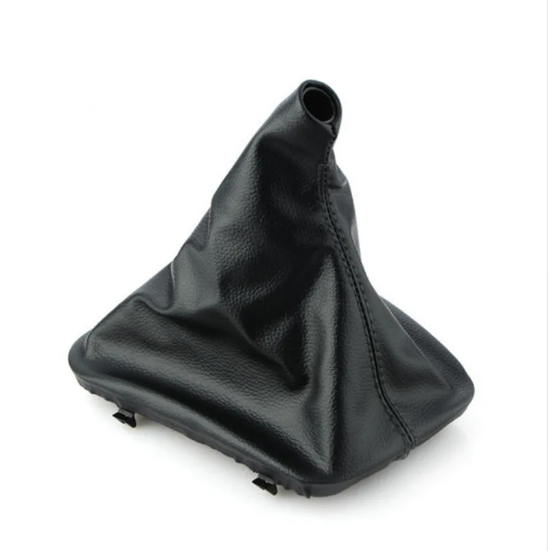 Car-Gear-Stick-Manual-Shift-Boot-Black-Leather-Boot-Plastic-Frame-for ...