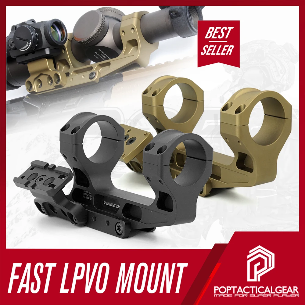 Tactical Fast LPVO Scope Mount, 2.05 " Centerline Height 30mm Tube ...