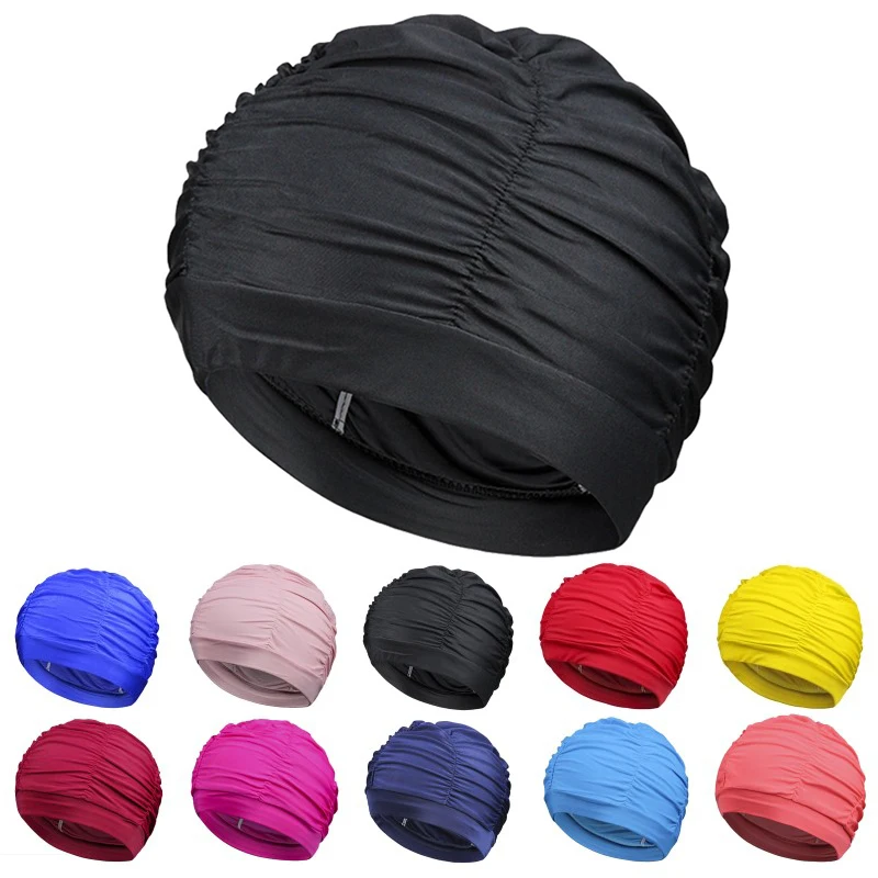 High-elastic-polyamide-plus-female-swimming-cap-independent-breathable ...