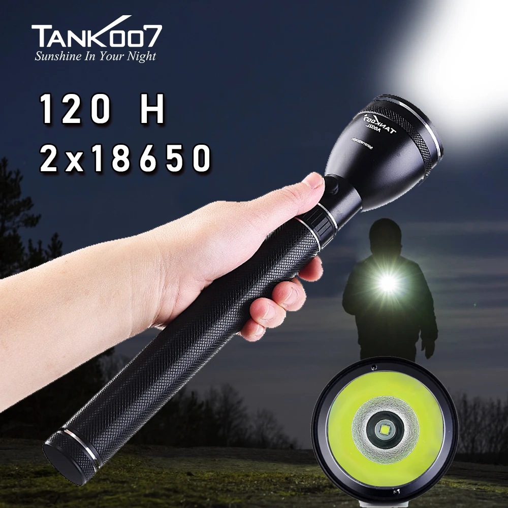 TANK007-A602L-High-Power-Police-Long-Range-Flashlight-USA-LED-Light-USB ...