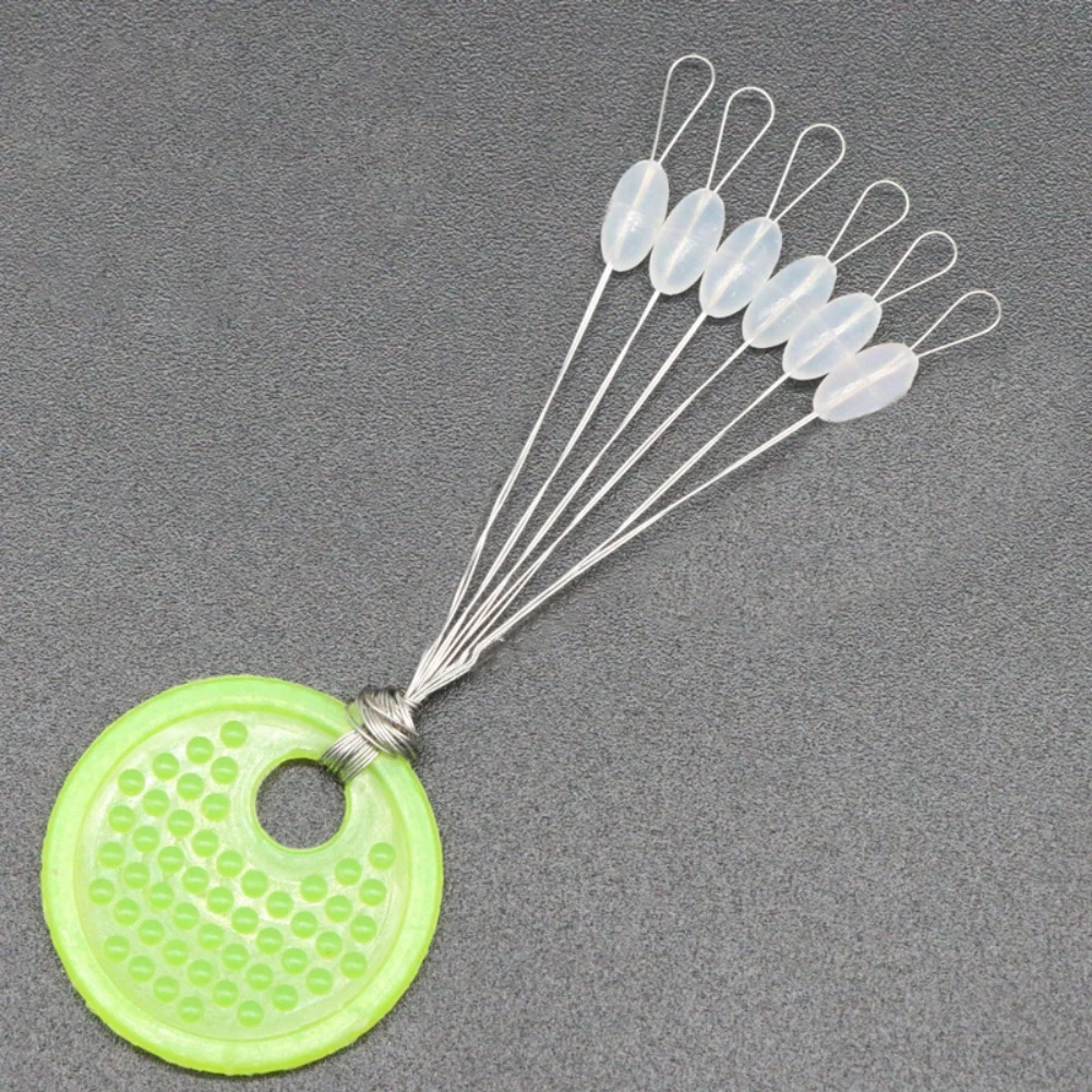 600pcs-100-Group-Rubber-Silicon-Space-Bean-Sea-Carp-Fly-Fishing-White ...