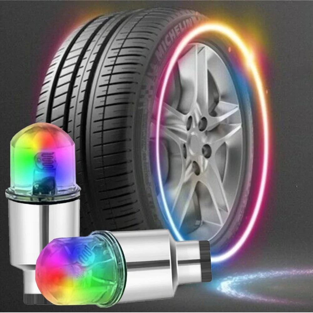 2Pcs-Car-Light-Bike-Hub-Lamp-Wheel-Tire-Tyre-Valve-Flash-Neon-LED-Auto ...