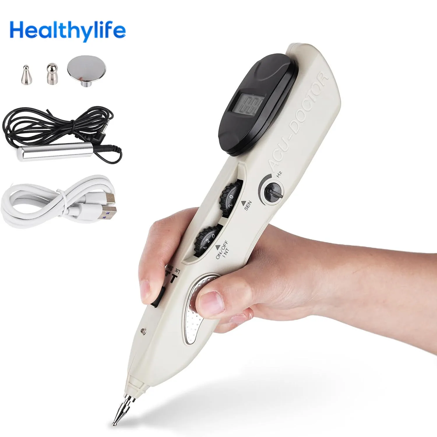 Electronic Acupuncture Pen Tens Point Detector Acupuntura Massage Pain ...