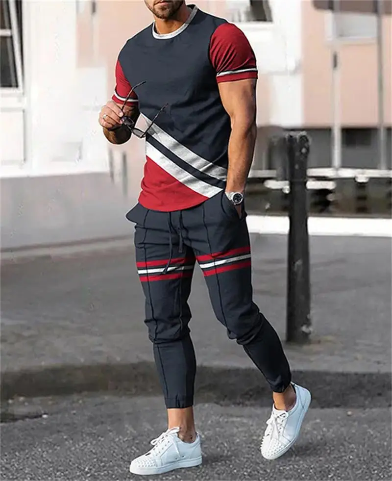 New-Summer-Male-Clothing-Men-s-Trousers-Tracksuit-2-Piece-Set-Fashion ...