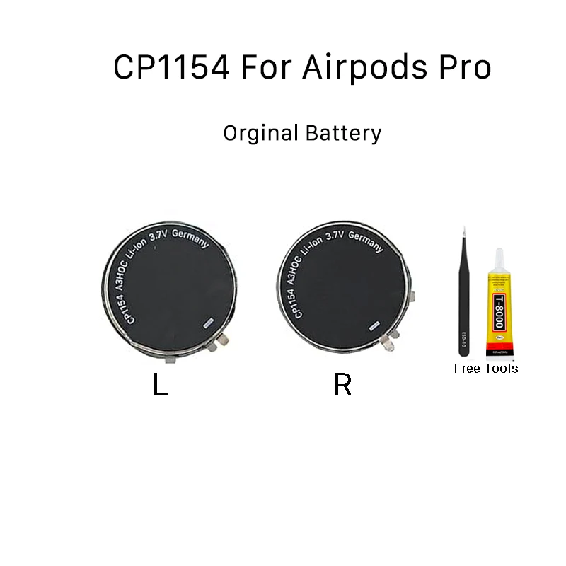 1-par-de-bateria-cp1154-para-apple-airpods-pro-a2084-a2083-a2190-fones ...