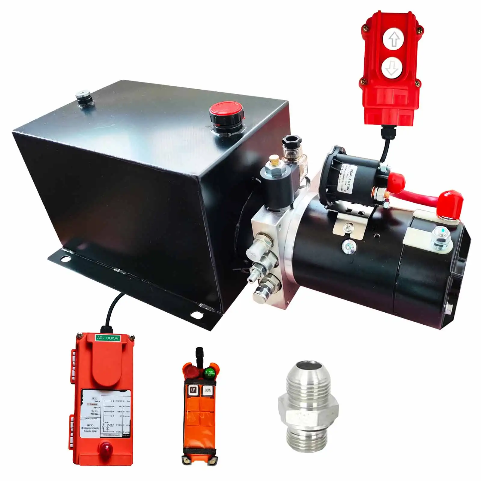 DC hydraulic power unit, 1.6kW remote control equipment, 6-liter tank ...