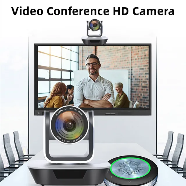 Video Conference Full HD 1080P PTZ Camera 3X/10X Optical Zoom USB2.0 ...