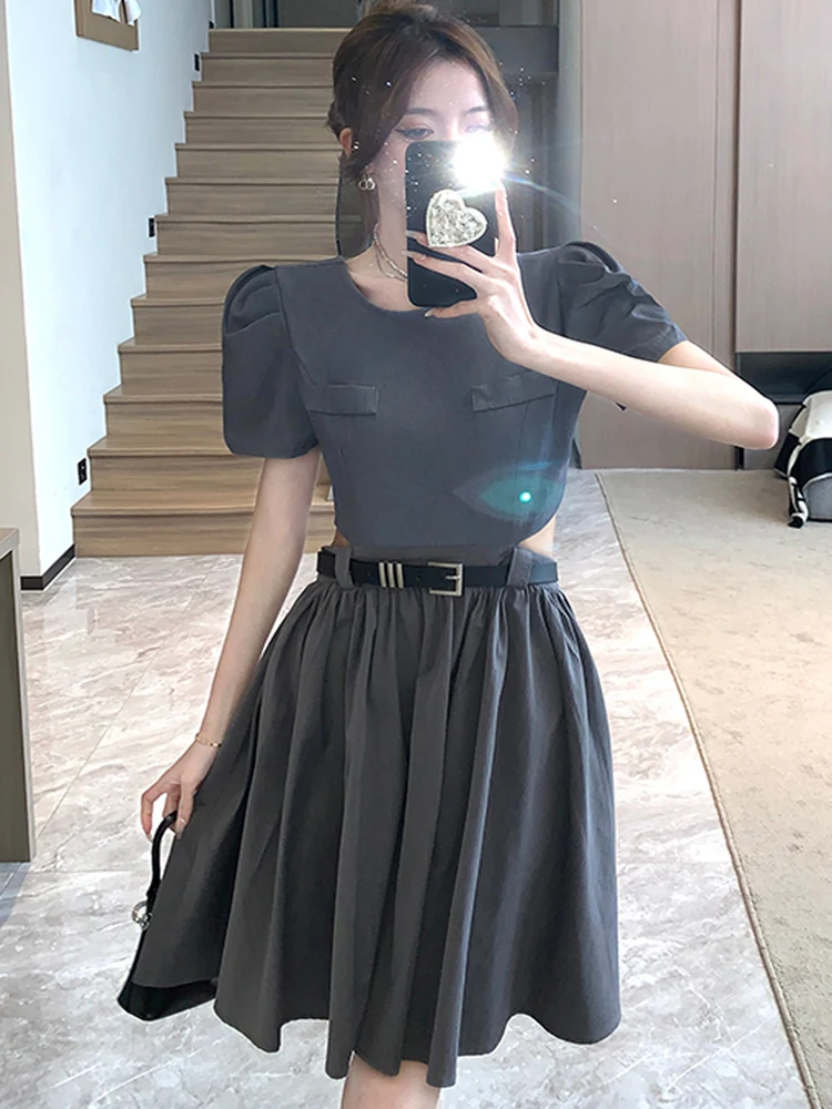 Summer-Women-Sexy-Back-Hollowed-Waist-Casual-Dress-2023-Korean-Fashion ...