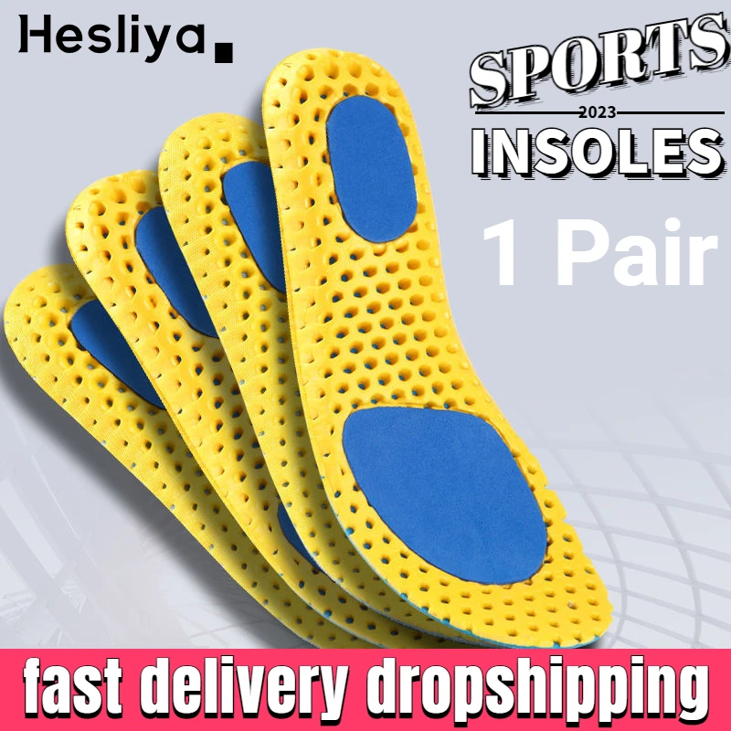 Memory Foam Insoles For Shoes Sole Sport Support Insert Woman Men ...