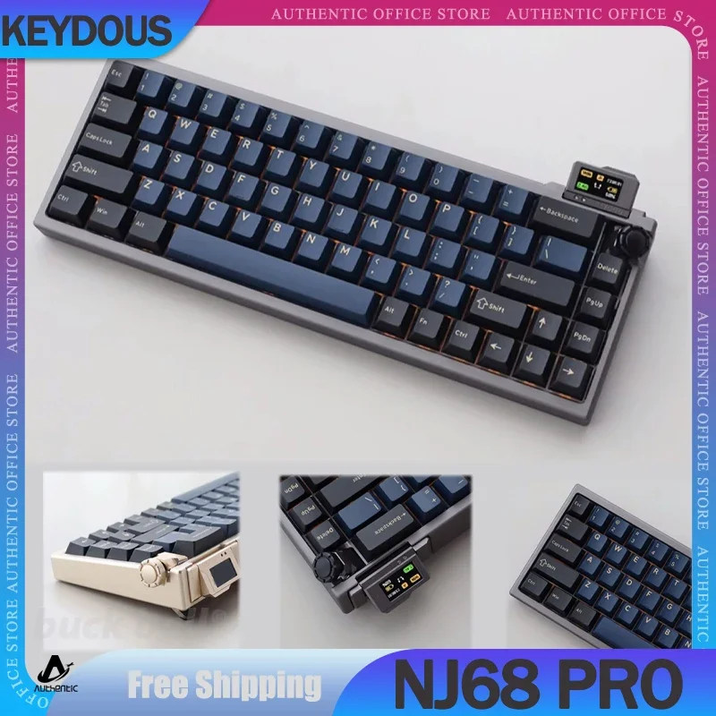 Keydous-Nj68-Pro-Mechanical-Keyboard-Kit-3Mode-2-4G-Bluetooth-Wireless ...