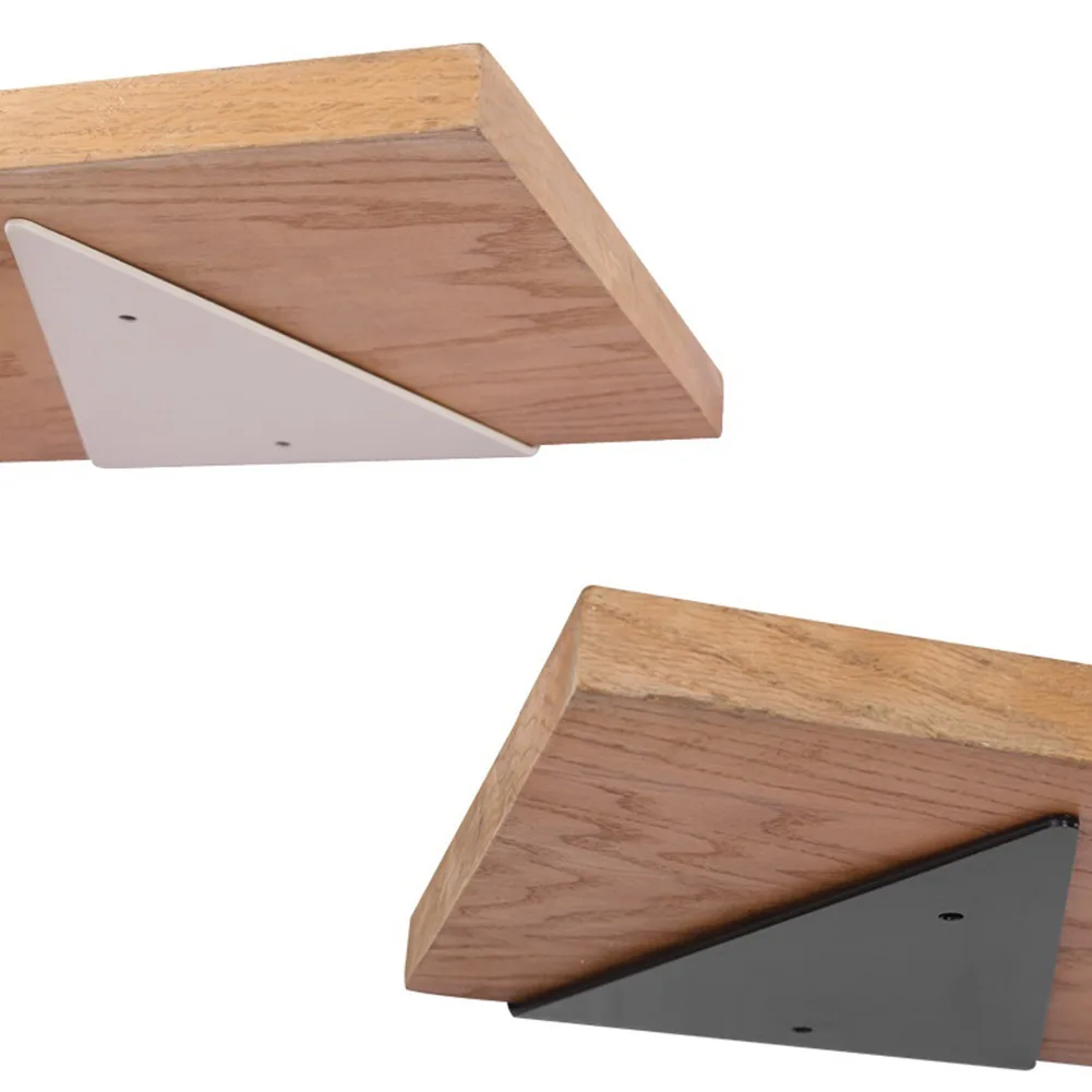 Triangle-Shelf-Triangle-Bracket-None-Wall-Mounted-White-1pcs-Black ...