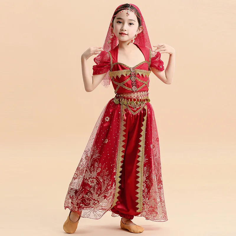 Halloween-Kid-Girl-Fancy-Outfit-Arabian-Princess-Costumes-Indian-Dance ...