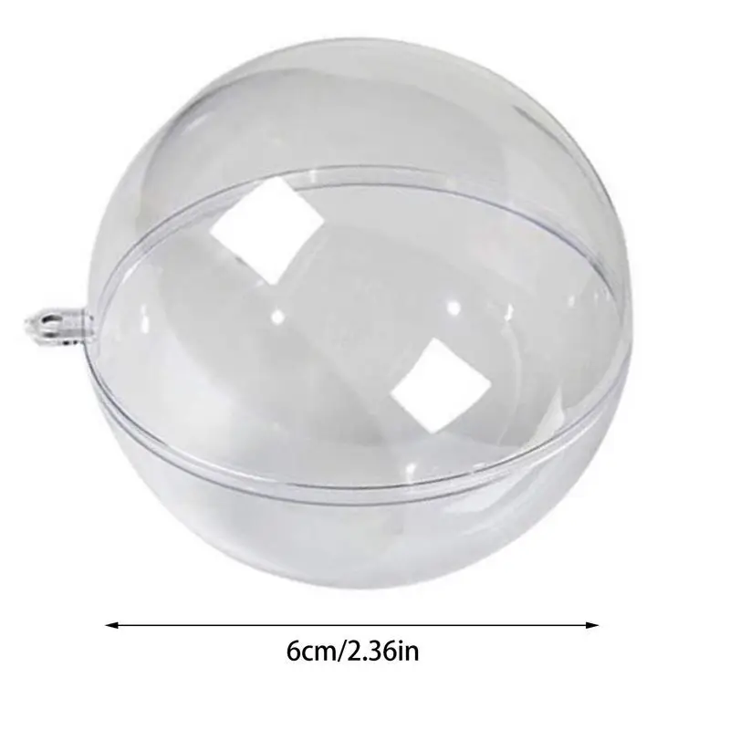 Clear Acrylic Fillable Ball Ornaments Clear Plastic Ornaments Clear