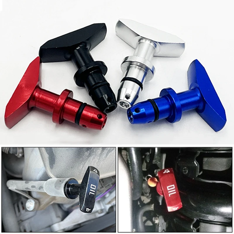 Alum-nio-Car-Engine-Oil-Dipstick-Pull-Handle-acess-rios-para-Subaru ...