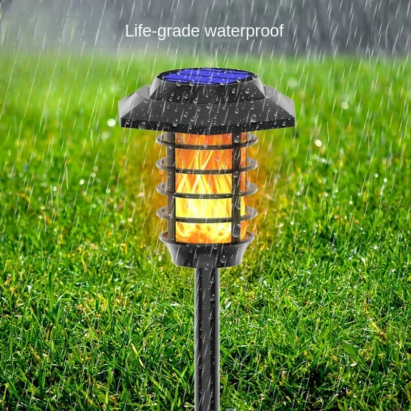 New-Solar-Flame-Lamp-Outdoor-Garden-Lamp-Lawn-Lamp-Double-Light-Source ...