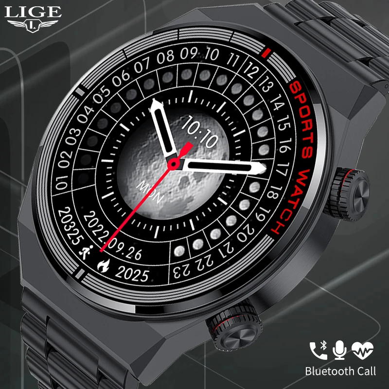 LIGE-GPS-Position-New-Smart-Watch-Men-ECG-Voice-Call-Sports-Bracelet ...