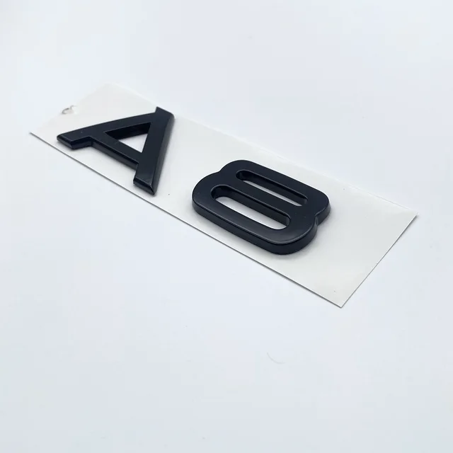 3D Letters Numbers Emblem for Audi A3 A4 A5 A6 A7 A8 Q2 Q3 Q5 Q7 Car ...