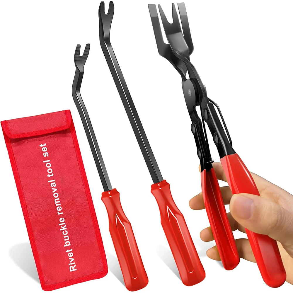 3Pcs Car Trim Removal Tool Kit, Panel Clip Remover Plier for Car Stereo ...