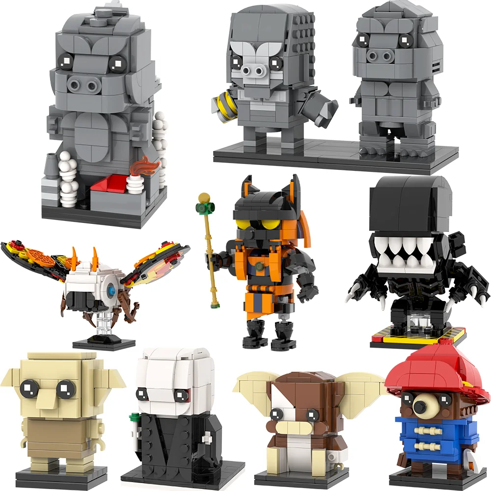MOOXI Variety Movie Dinosaur Orang Anubis Figure Brickheadzed DIY ...