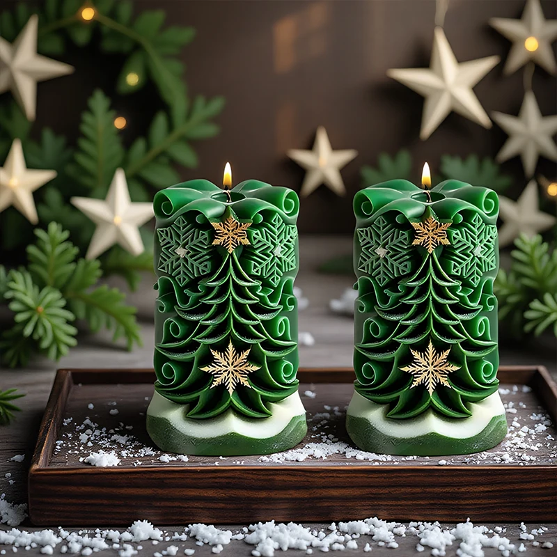 Moule à bougie de noël, bougie parfumée faite à la main, durable et ...
