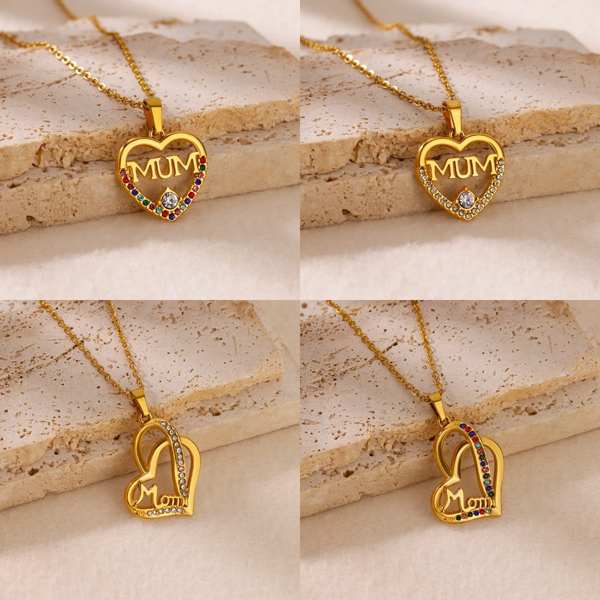 Mother-s-Day-Mom-Letter-Zircon-Pendant-Necklace-For-Women-Stainless ...