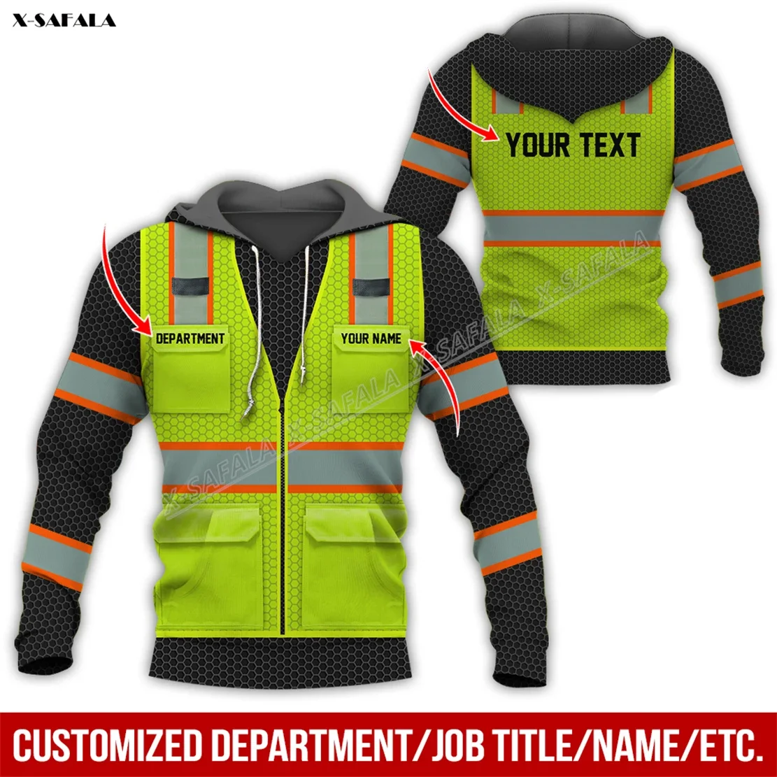 Custom-Heavy-Equipment-Truck-Uniform-3D-Printed-Reflective-Line-Hoodie ...