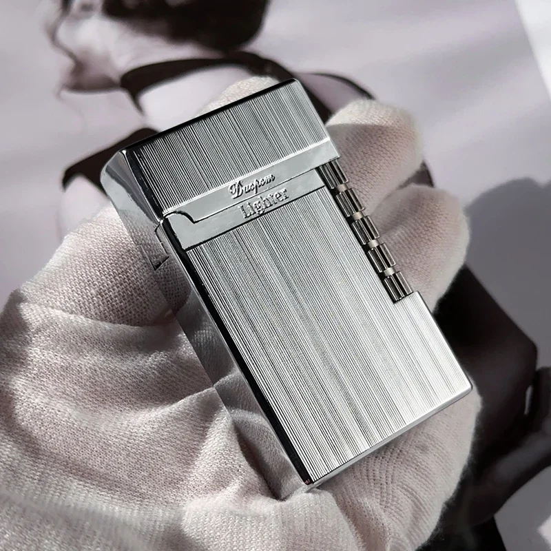 Metal Blue Flame Lighter Steel Sound Lound Inflatable Windproof ...
