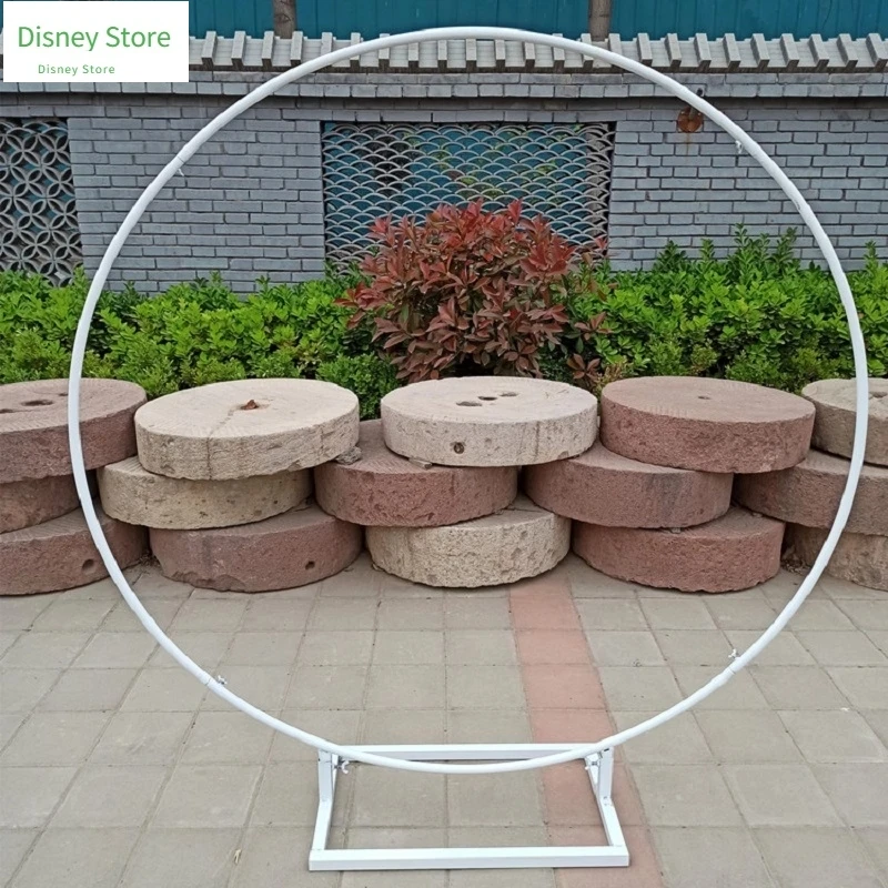 Wedding-Round-Stand-Props-Circular-Hoop-Arch-Birthday-Wrought-Iron ...