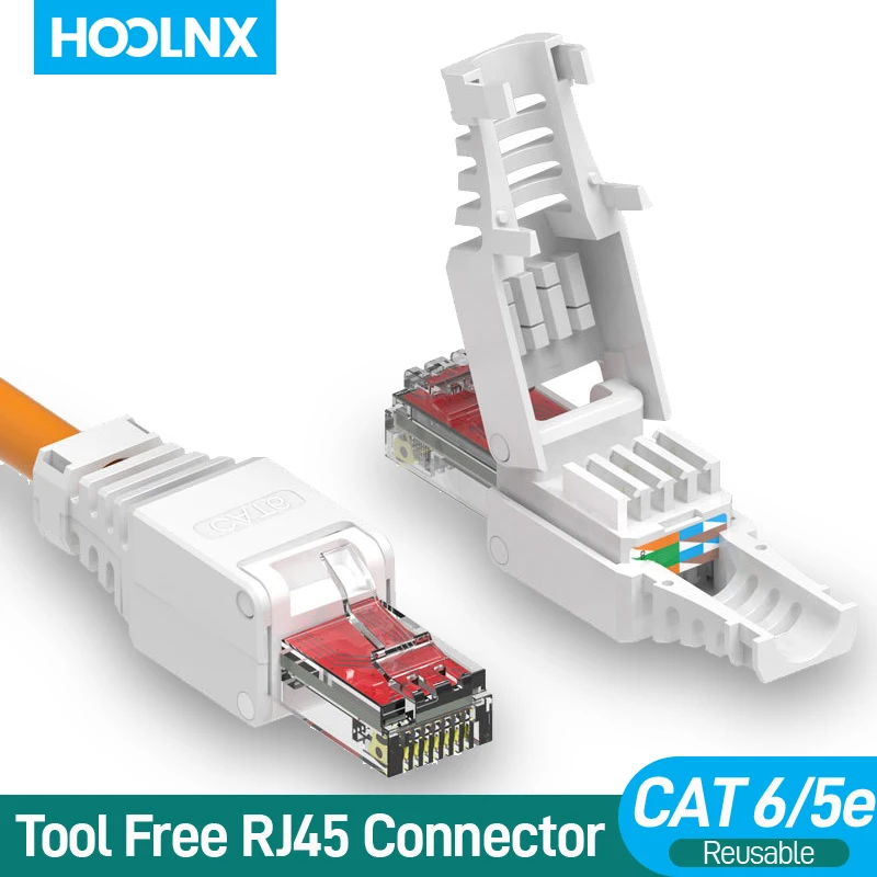 Hoolnx-Tool-free-RJ45-connector-CAT6-Modular-Plug-No-crimp-tool ...