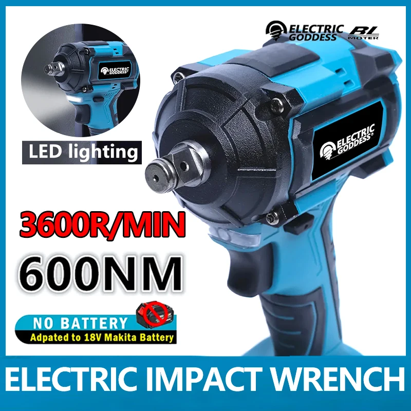 Electric-Goddess-Brushless-Impact-Wrench-600N-m-3600R-MIN-Shaft-Continuously-Variable-Speed ...