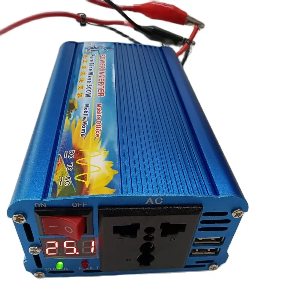 Onda Senoidal Pura 500w Potência De Impulso 1000w Dc 12v/24v/48v Para Ac 110v/120v/220v/230v ...