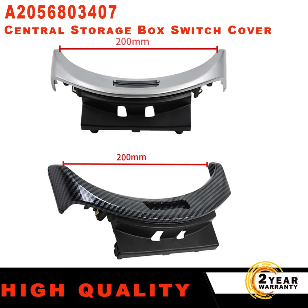A2056803407 Console Armrest Button Central Storage Box Switch Cover For ...