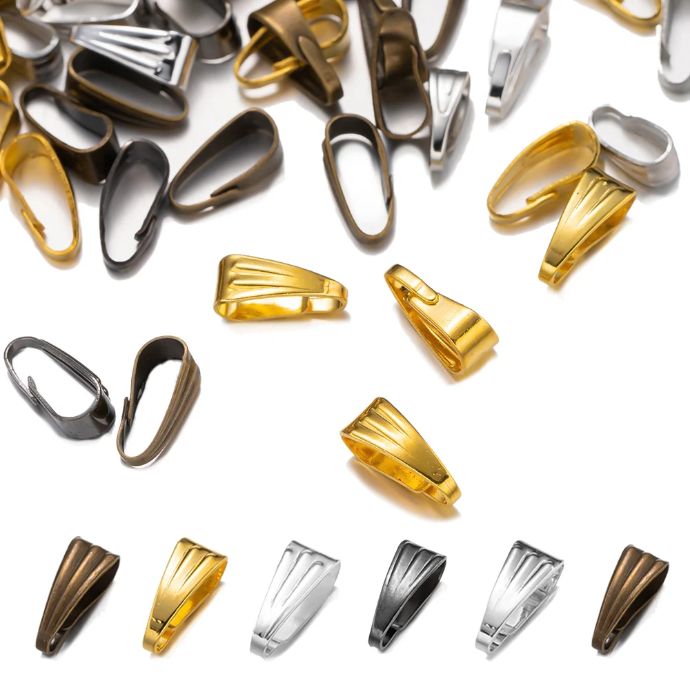 200pcs-Lot-7-8mm-Pendant-Clips-Pinch-Bail-Clasp-Connectors-Necklace ...