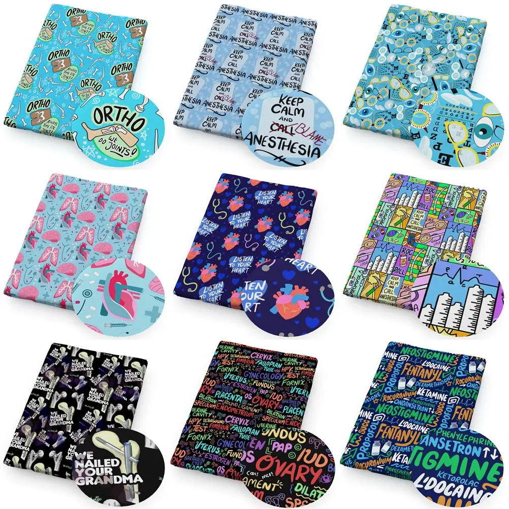 Free-Shipping-50-145cm-Polyester-Cotton-Fabric-Brain-Organ-Printed-Bow ...