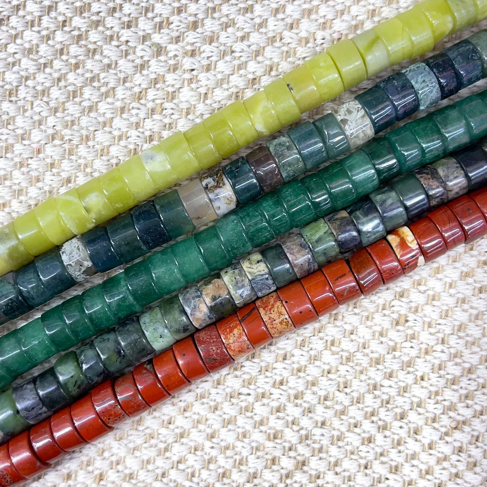 Natural-Stone-5x8mm-Small-Flat-Round-Abacus-Wheel-Beads-Disc-Spacer ...