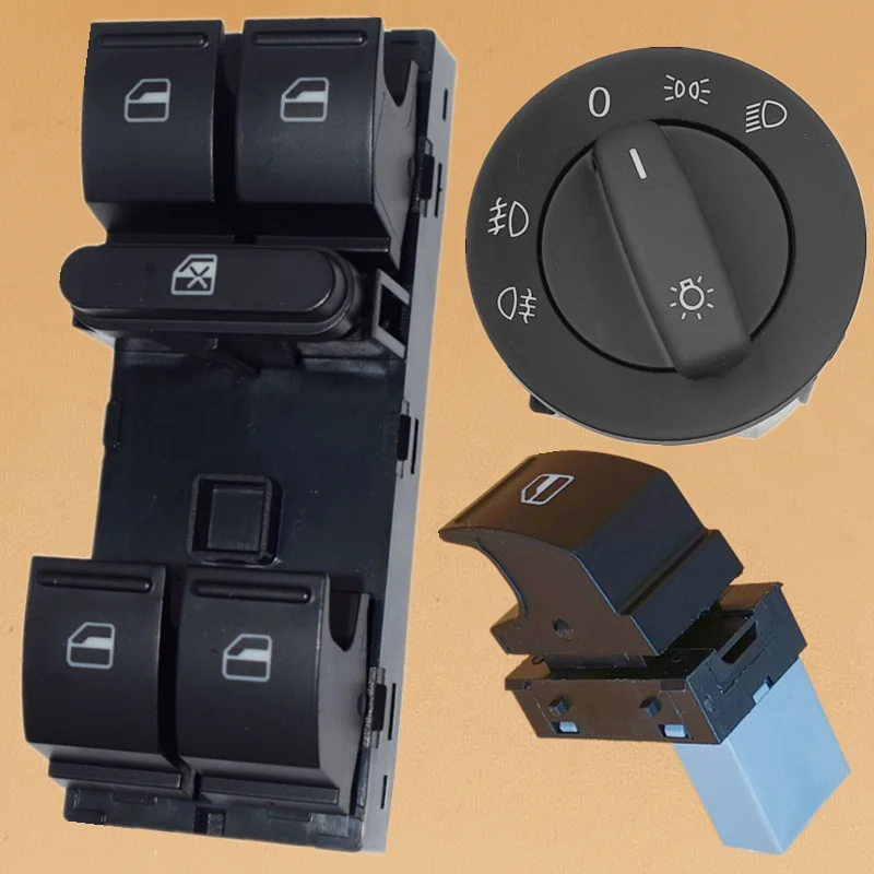 Car Power Window Button Headlight Switch 7L6959855b 1K4959857 1K0941431 ...