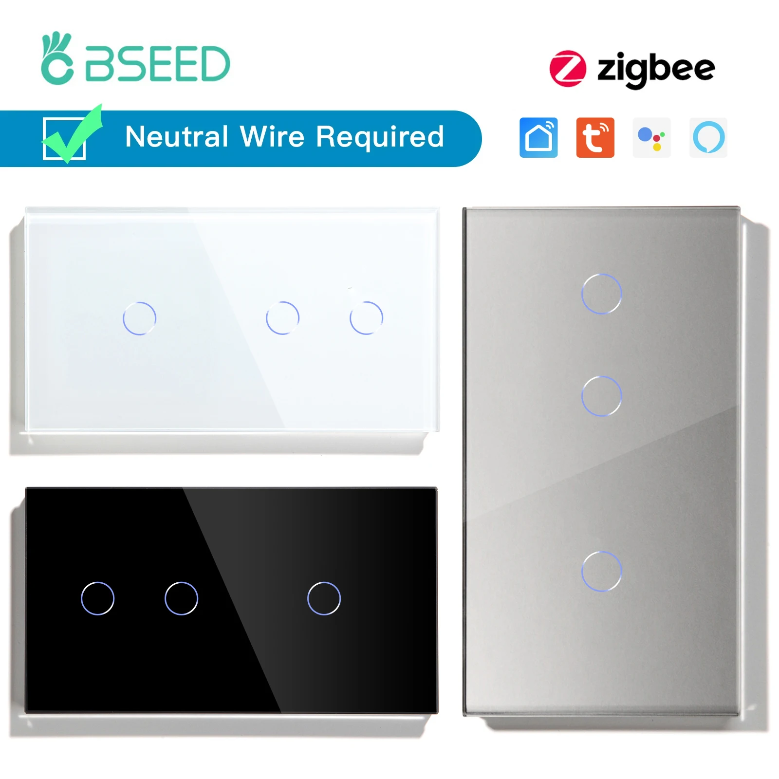 BSEED-ZigBee-Switches-1Gang-Wireless-Smart-Touch-Switches-1-2-3Way ...