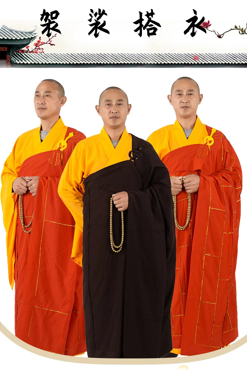 Buddhist-Monk-Meditation-Clothing-Robes-Monks-Confession-Cassock-Gown ...