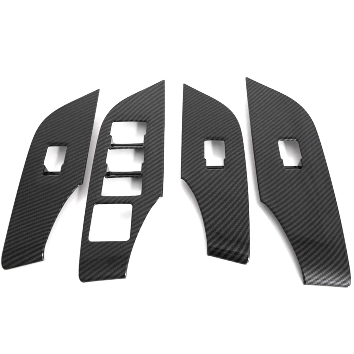 Car Door Armrest Panel Window Switch Lift Buttons Covers Trim Stickers ...