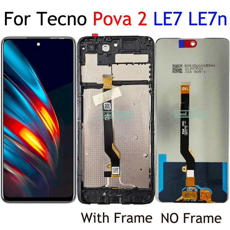 6-9-Inch-Black-For-TECNO-Pova-2-LE7-LE7n-LCD-Display-Touch-Screen ...