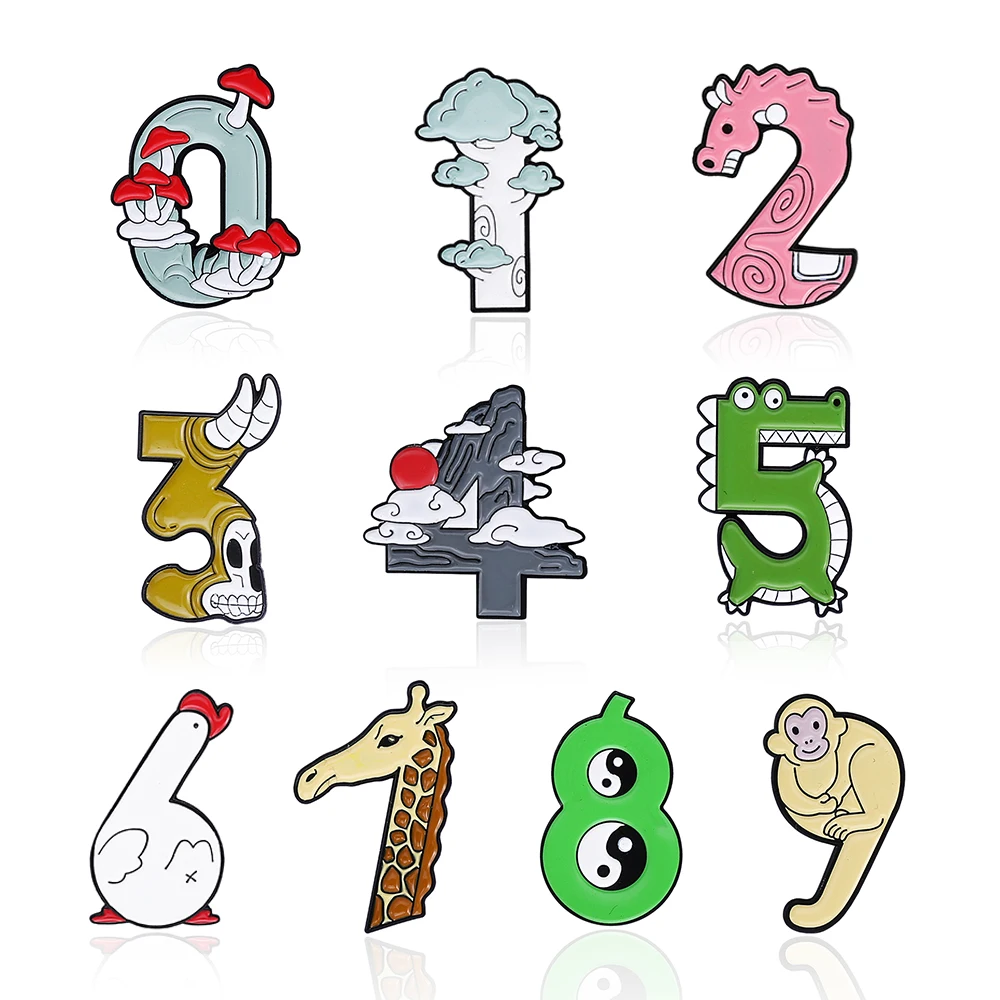 Cartoon Animal Numbers